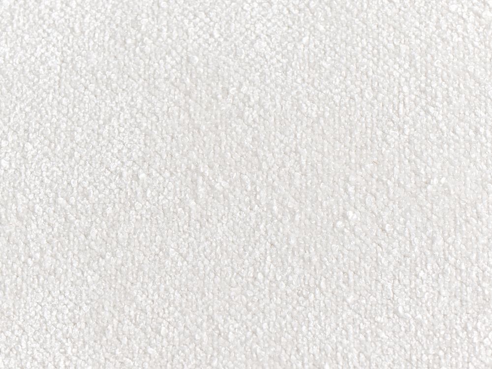Pouffe TERRY Chenille Off-White 53 cm 53 cm 43 cm | Beliani.co.uk
