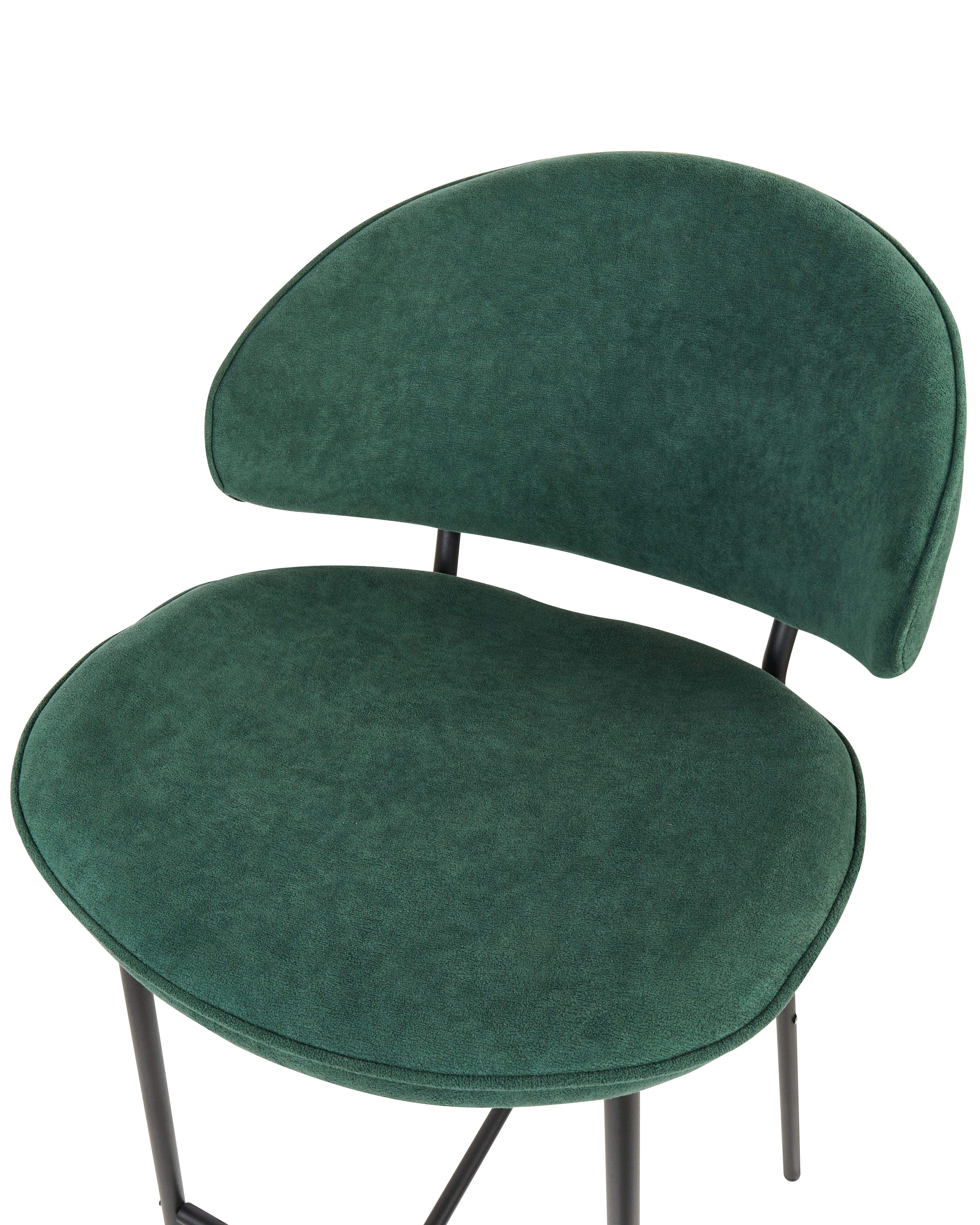 Set of 2 Bar Chairs KIANA Dark Green | Beliani.co.uk