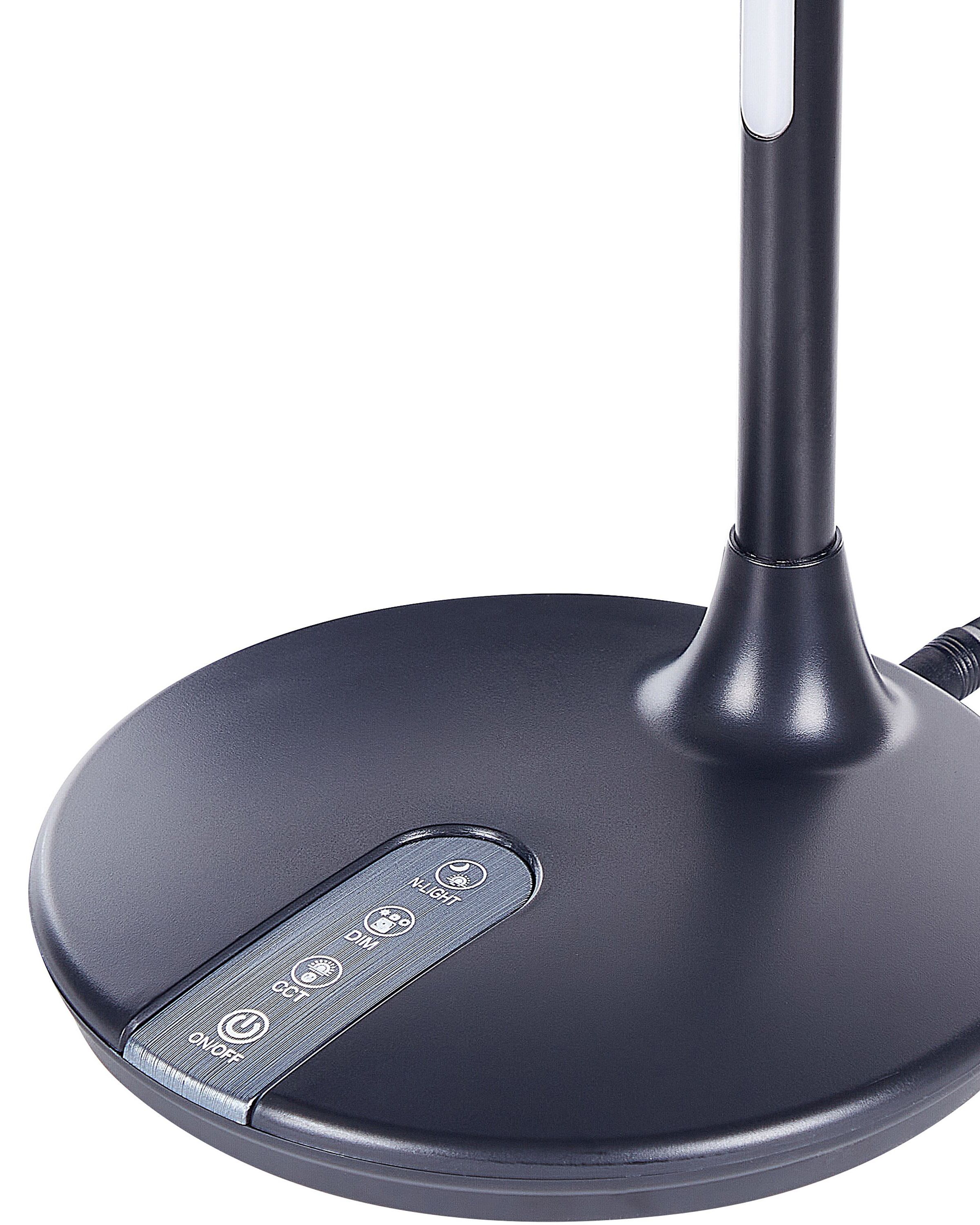 LED Desk Lamp DRACO with Dimmer Metal Black | Beliani.co.uk