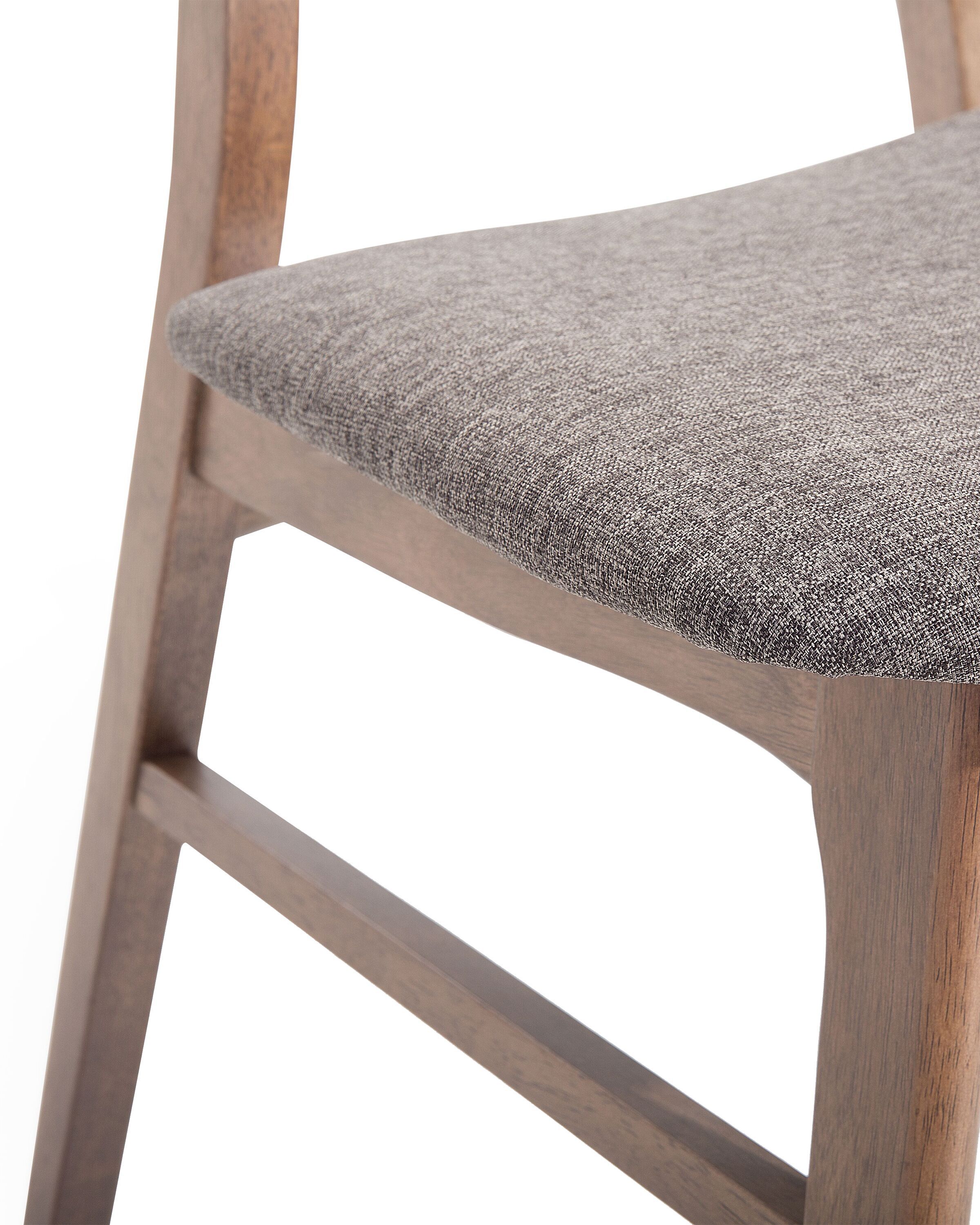 Set of 2 Dining Chairs LYNN Wood Dark Grey | Beliani.co.uk