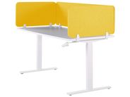 Desk Screen 160 x 40 cm Yellow WALLY | Beliani.co.uk