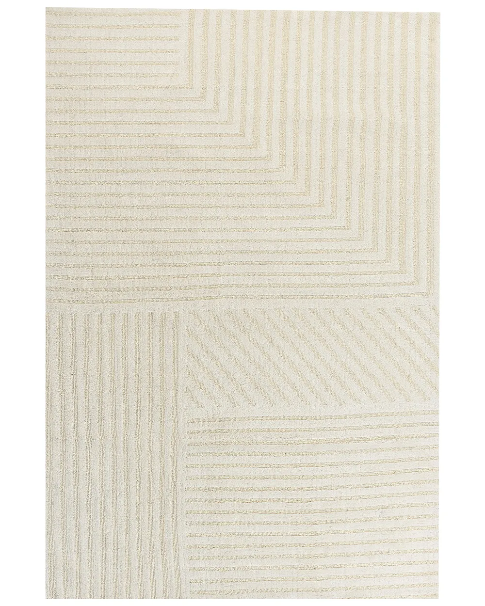 Rug ABEGUM Beige 200 x 300 cm Wool | Beliani.co.uk