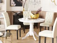 Round Dining Table ⌀ 100 cm White AKRON | Beliani.co.uk