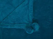 Blanket SAITLER 200 x 220 cm Turquoise | Beliani.co.uk