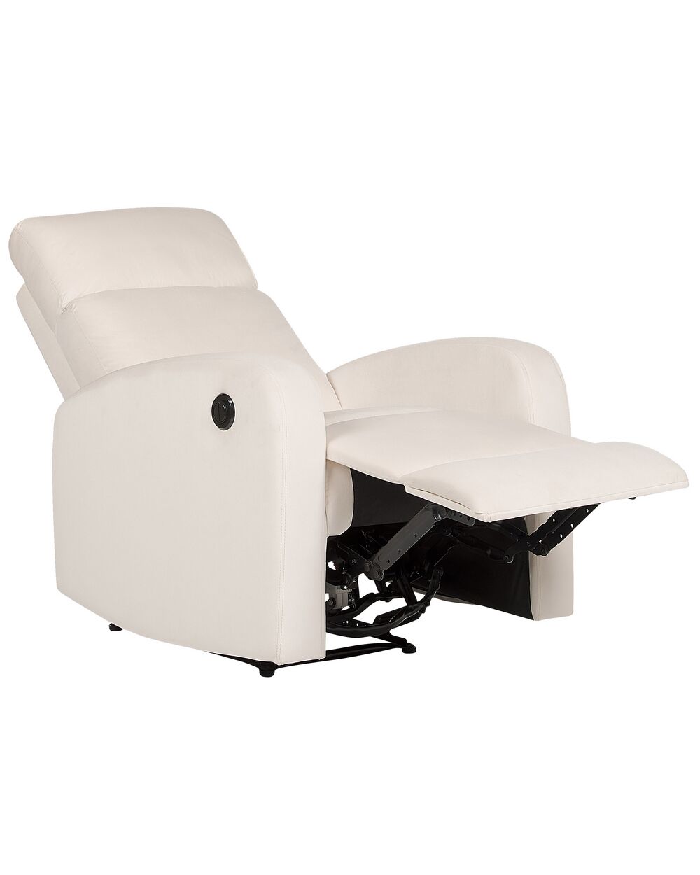 Electric Recliner Chair VERDAL Velvet Cream Beliani