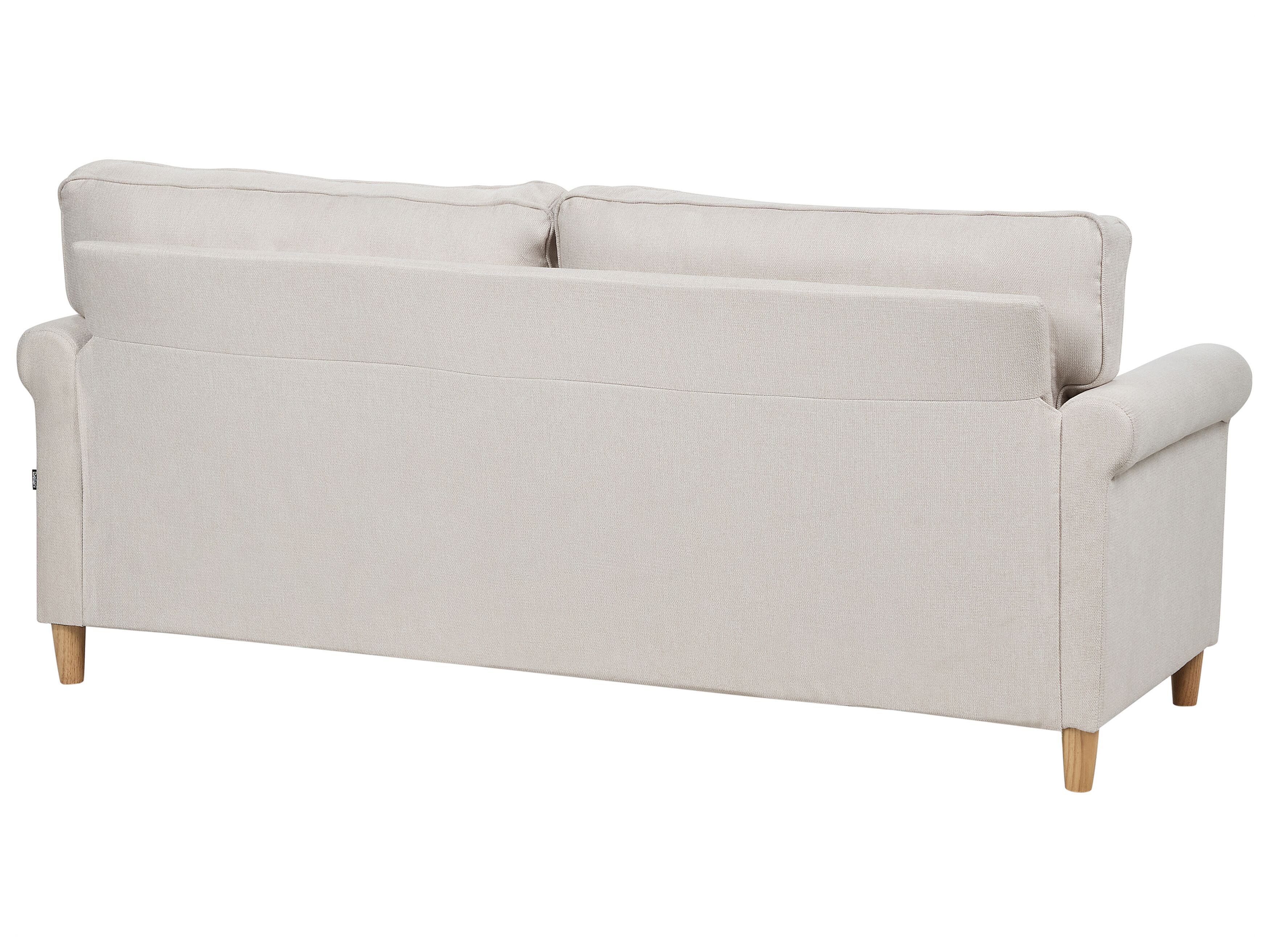 3-istuttava sohva kangas vaalea beige RONNEBY | Beliani.fi