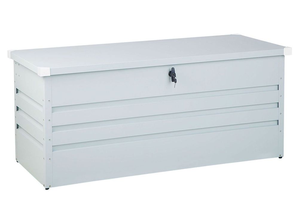 Grey and white storage boxes store