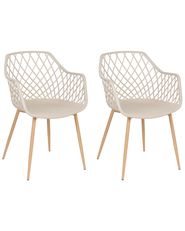 Esszimmerstuhl 2er Set Nashua Beige Belianiat