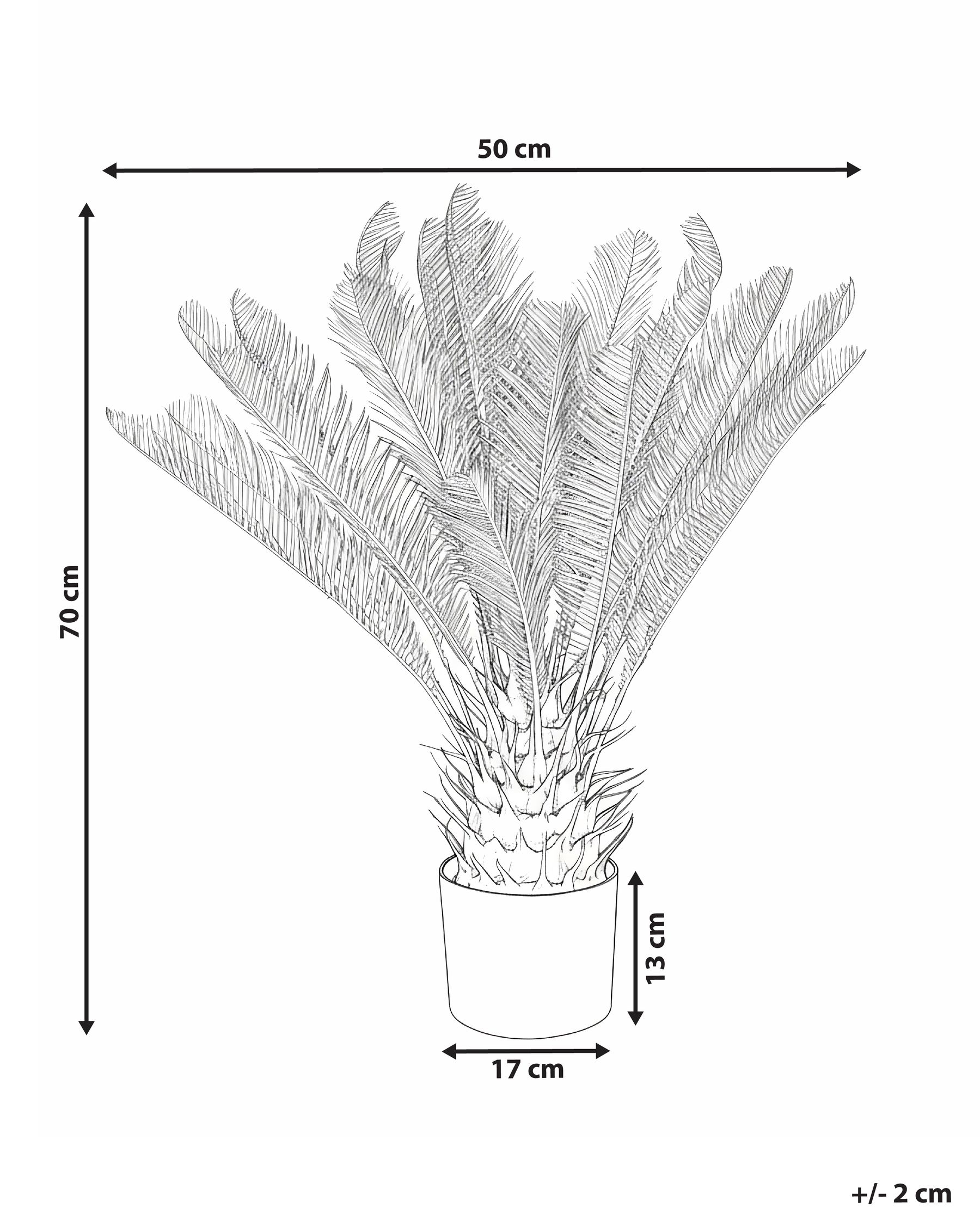 Umelá rastlina ARECA PALM TREE 70 cm Zlatá | Beliani.cz