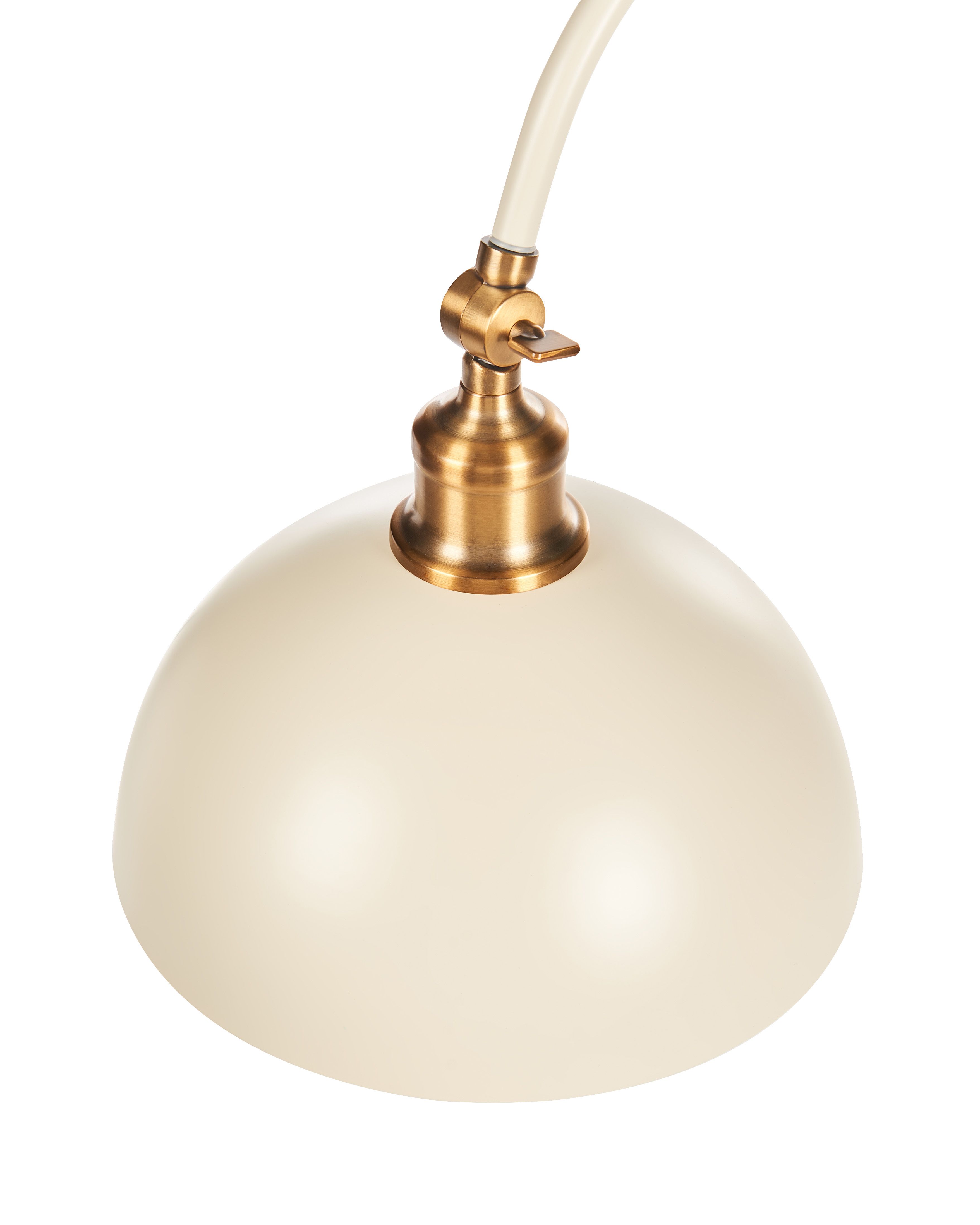 Floor Lamp LENNON Adjustable Metal Light Beige | Beliani.co.uk