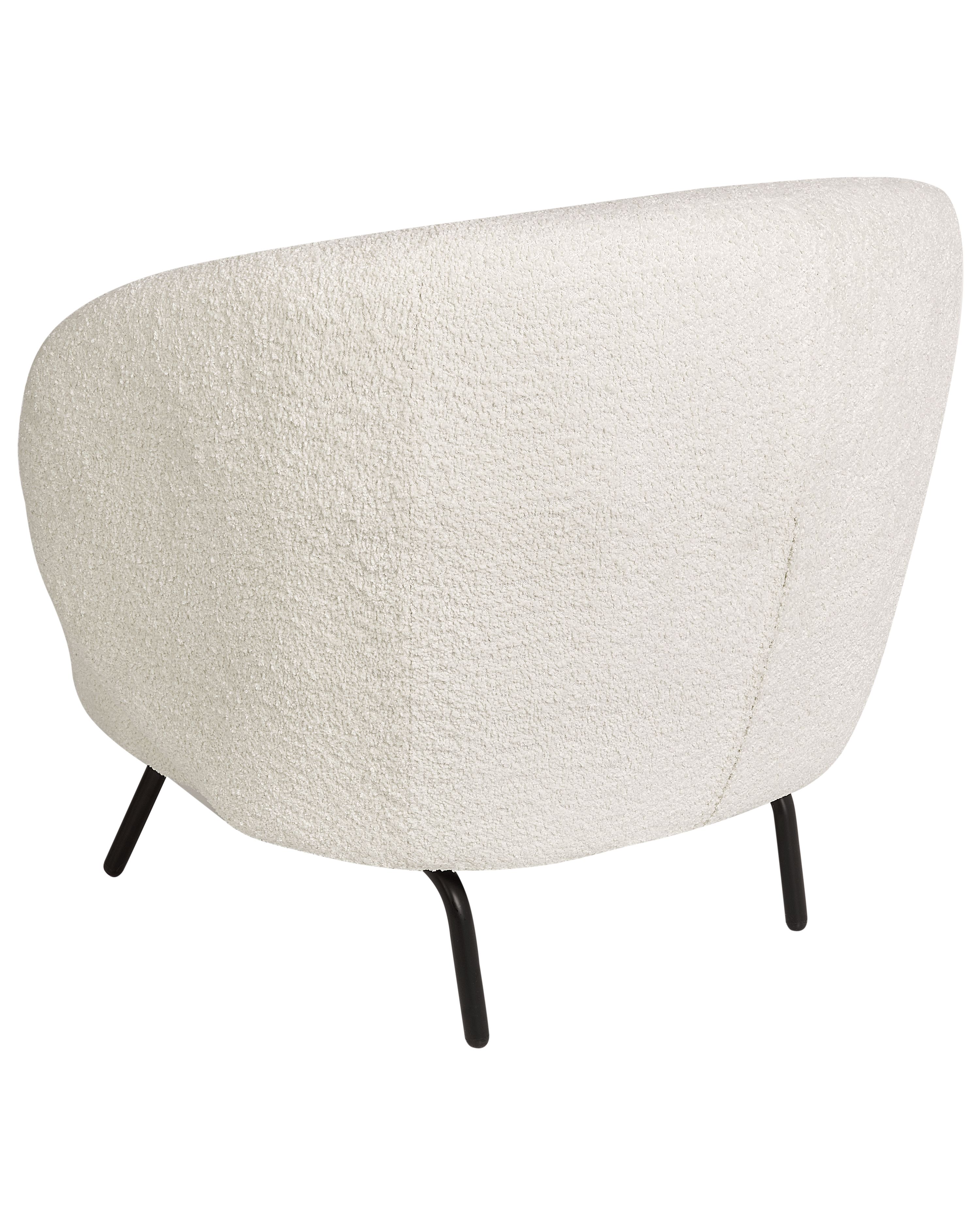 Armchair MAKELA Boucle Off-White | Beliani.co.uk
