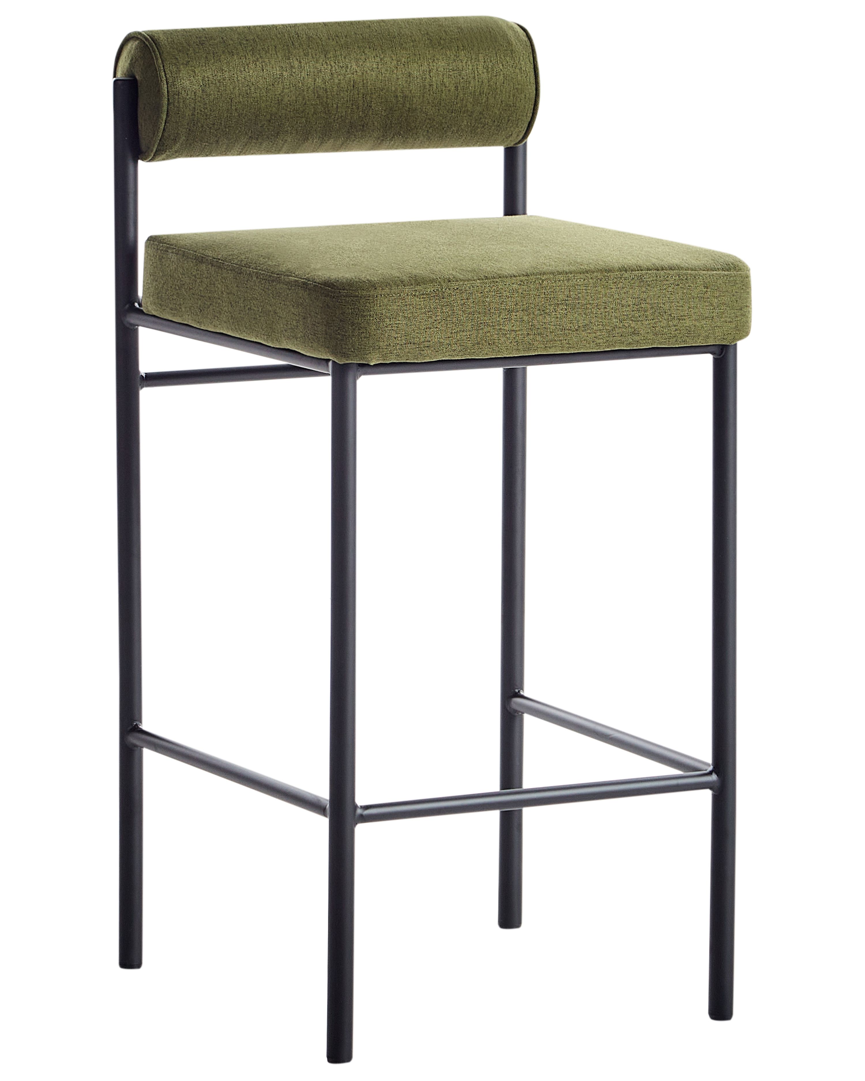 Set of 2 Bar Chairs AMAYA Green | Beliani.co.uk