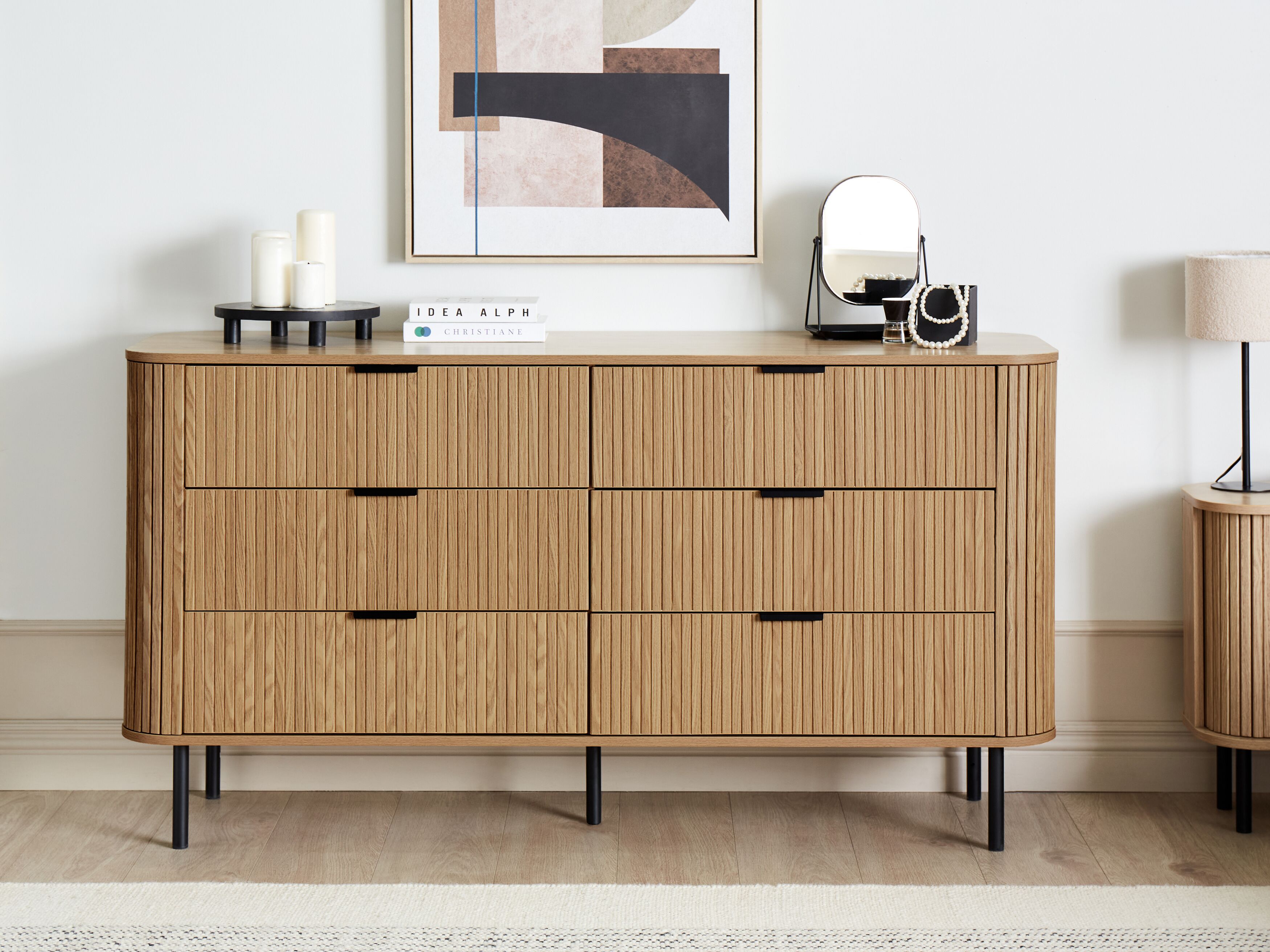 Bedside Table BRADLEY Brown | Beliani.co.uk