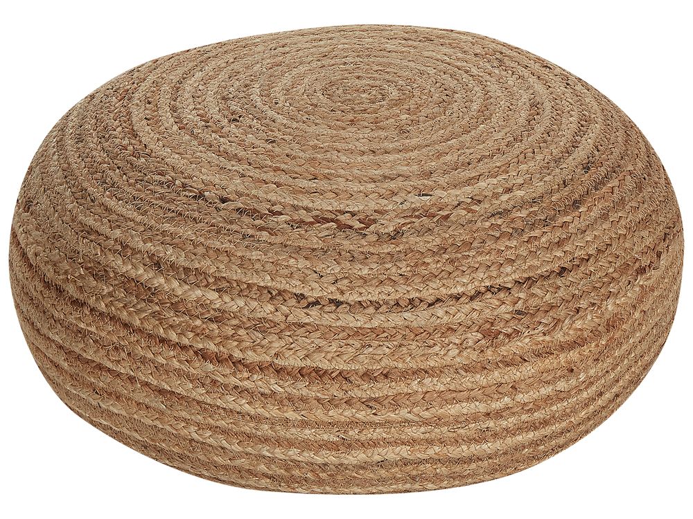 Round woven pouf store
