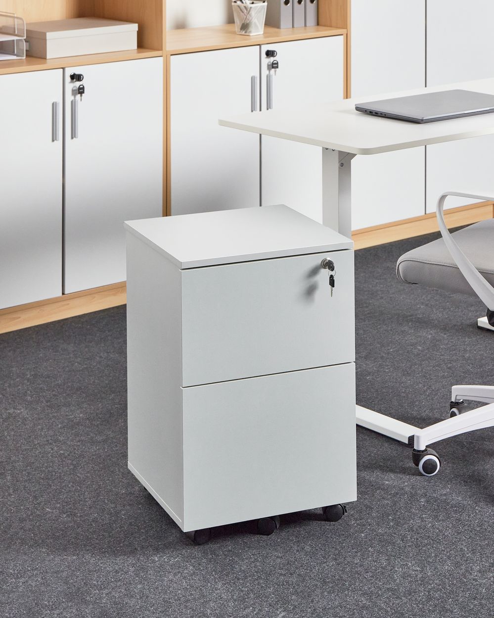 Raumteiler 4-teilig RIDANNA Dunkelbraun 163 cm 170 cm | Beliani.at