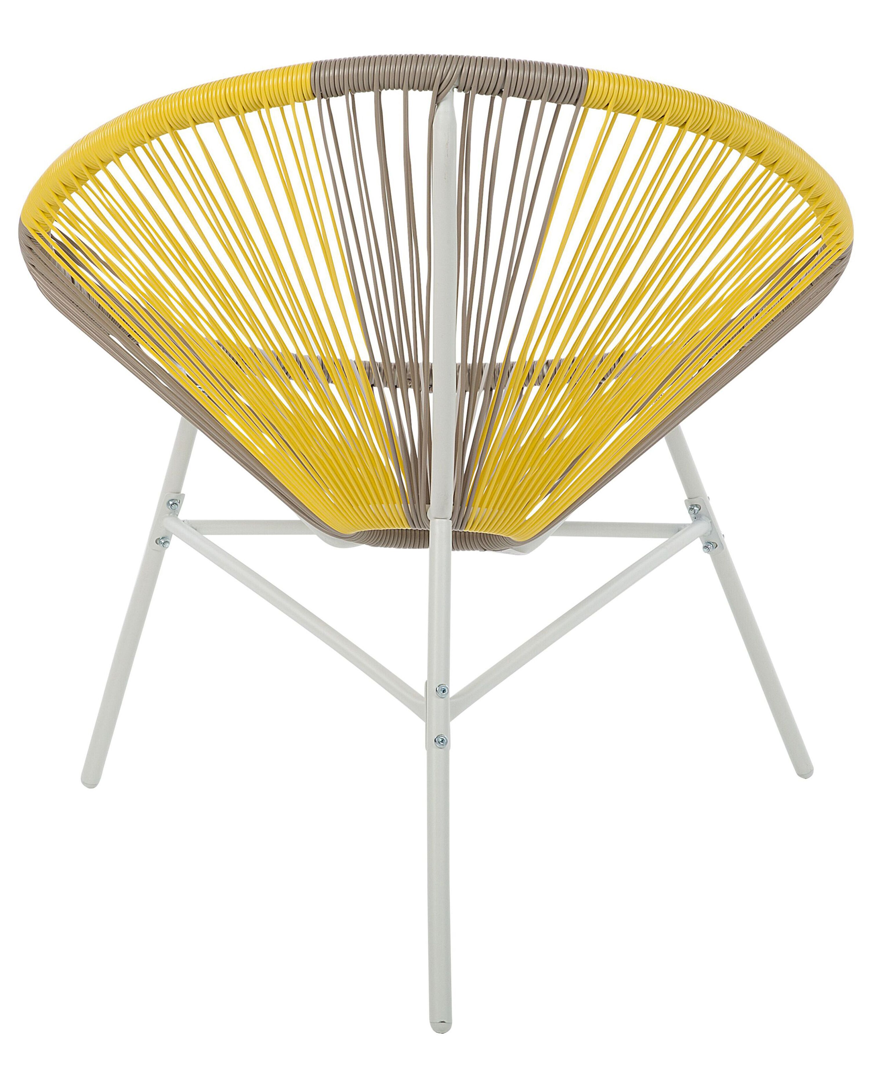 Gartenstuhl 2er Set ACAPULCO Polyrattan Taupe | Beliani.ch