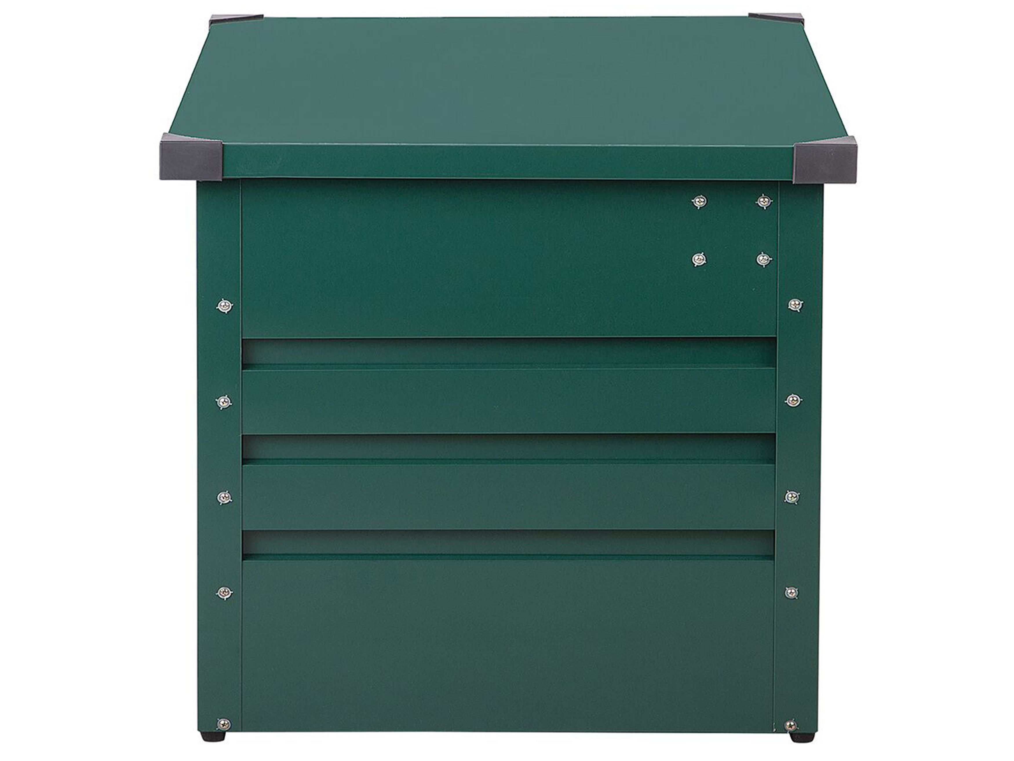 Storage Box CEBROSA Metal 165 cm 70 cm Dark Green | Beliani.co.uk