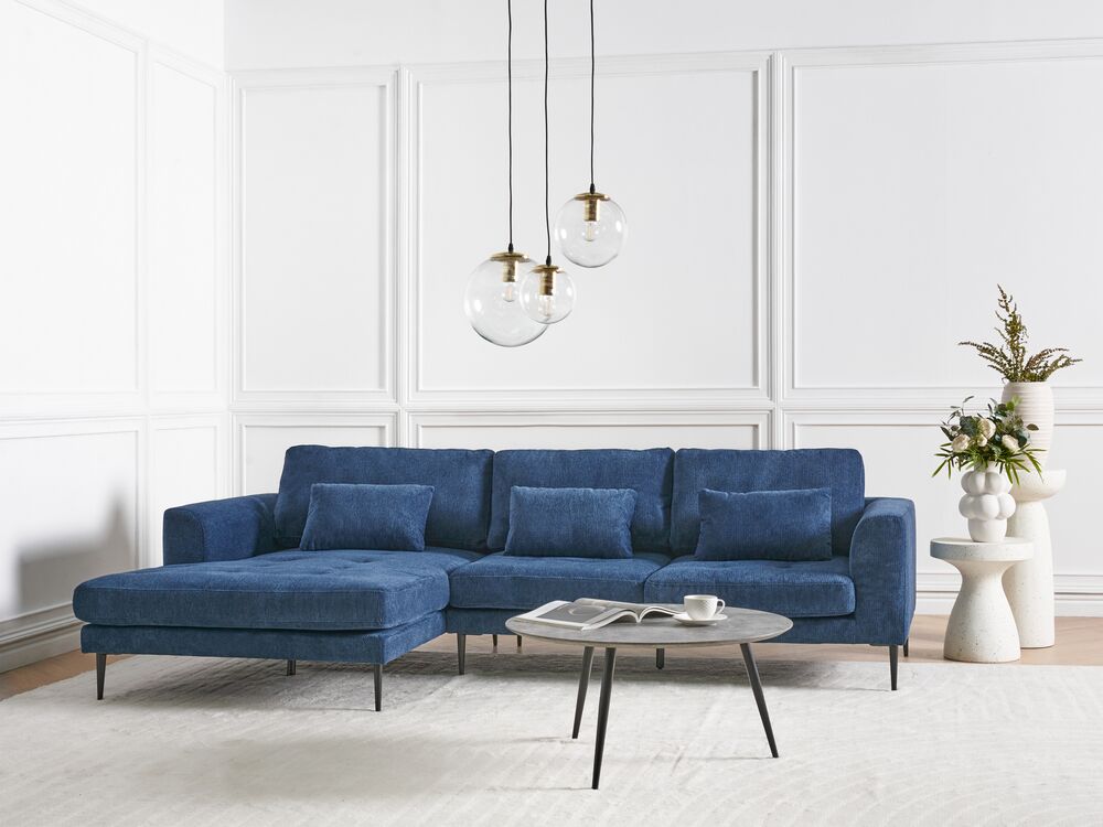 Blue right hand corner sofa store