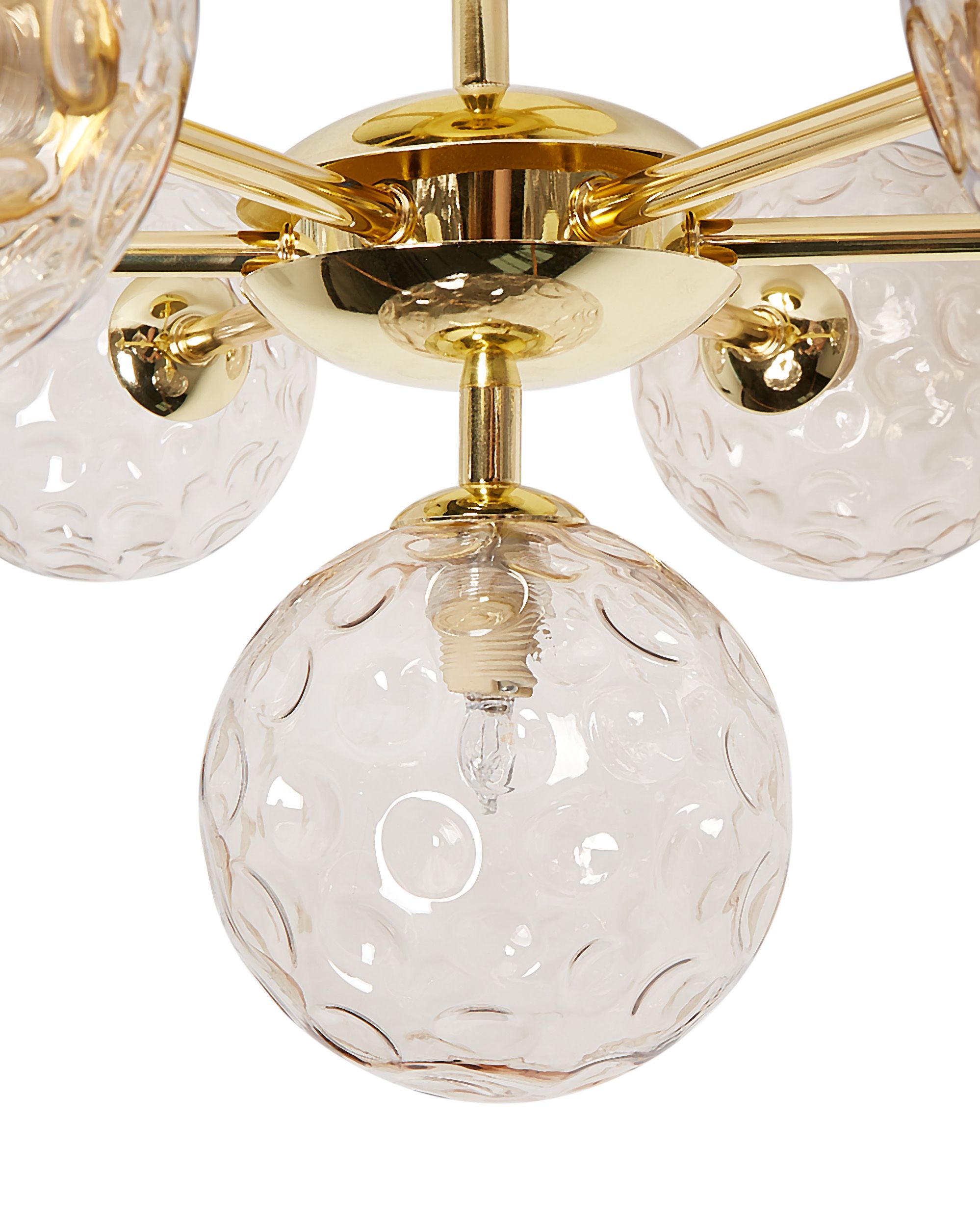 Taklampe ANADYR Glass Beige | Beliani.no
