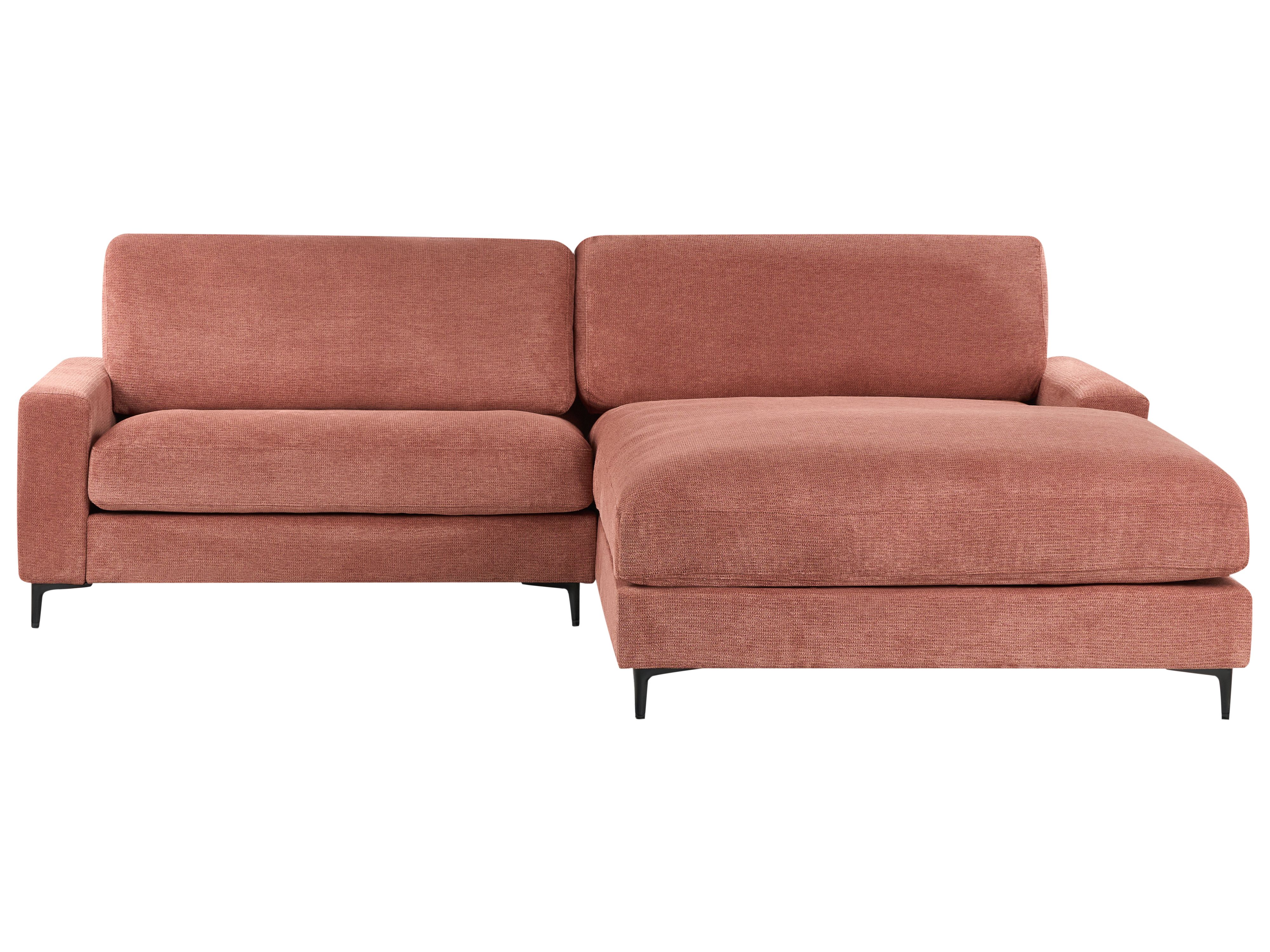 3-Sitzer Ecksofa Stoff rot linksseitig MALOY | Beliani.at