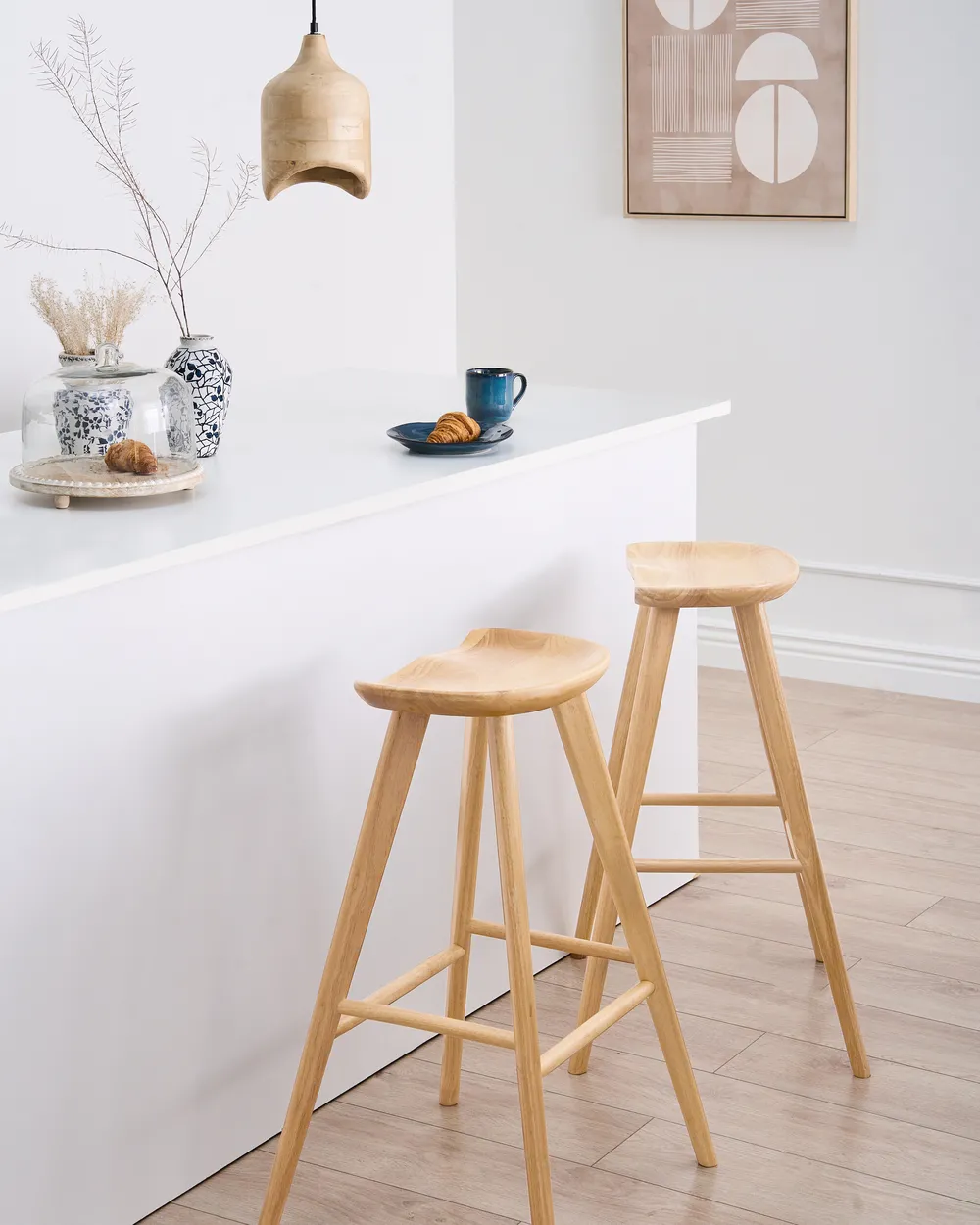 Wooden Bar Stools Bright Color