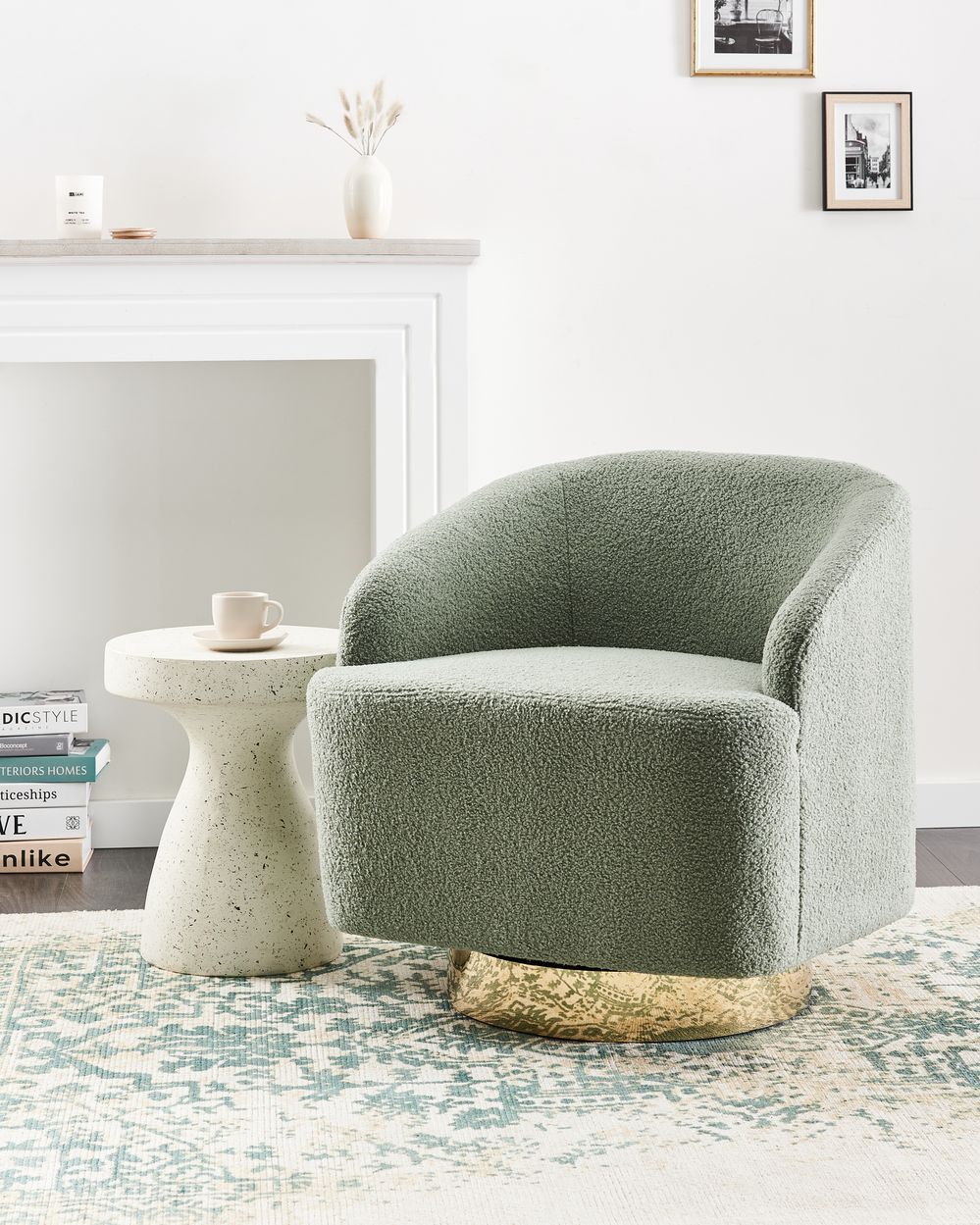 Ušák ABSON Tkanina Šedá | Beliani.cz