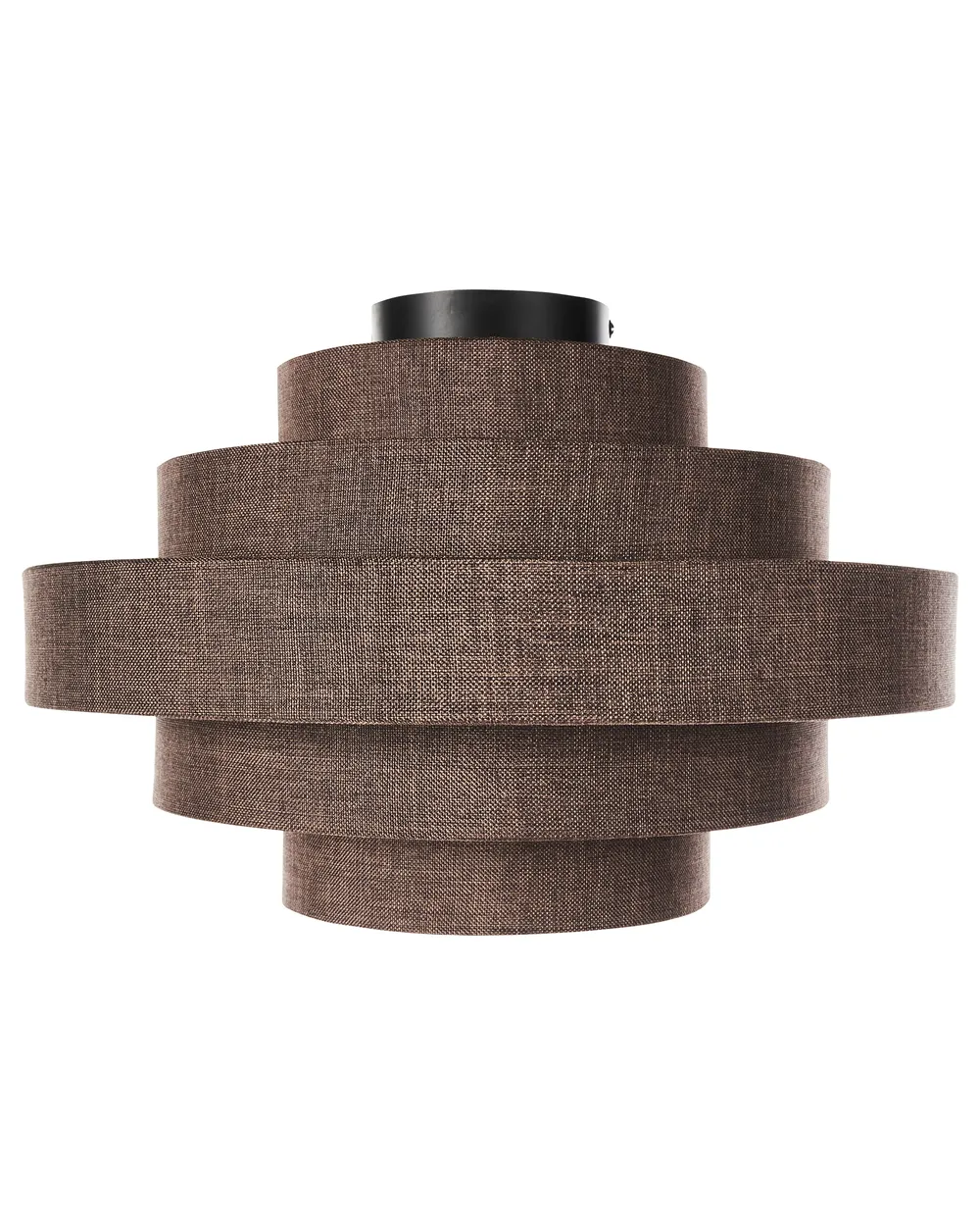 Ceiling Lamp EREBATO Linen Brown | Beliani.co.uk