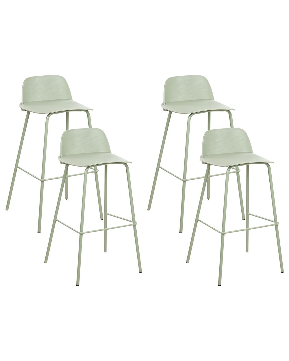 Green Bar Chairs Set Of 2 Bar Chairs LUCERNE Faux Leather Swivel Dark