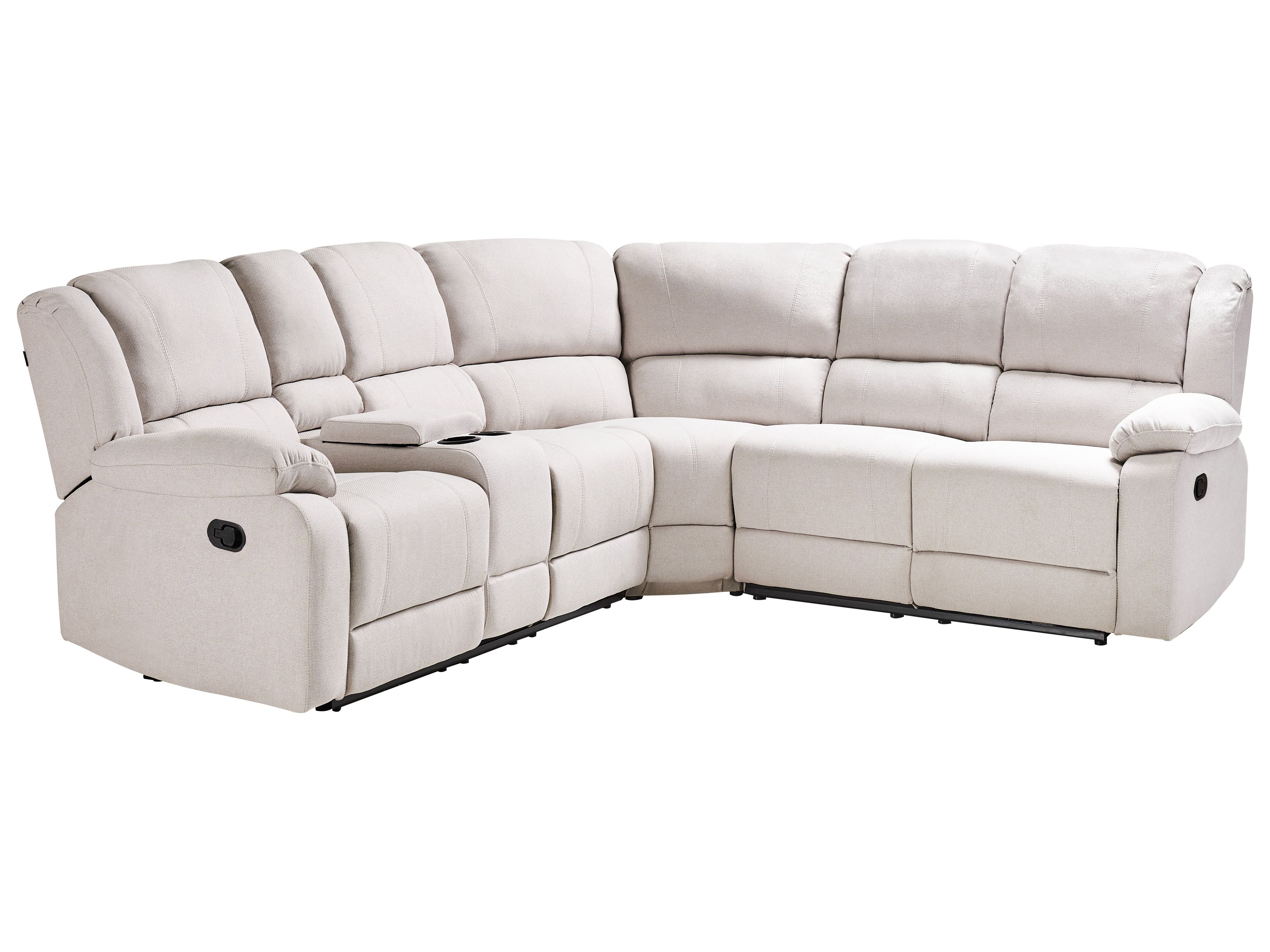 5 posti ROKKE Tessuto Beige chiaro Lato Sinistro | Beliani.it