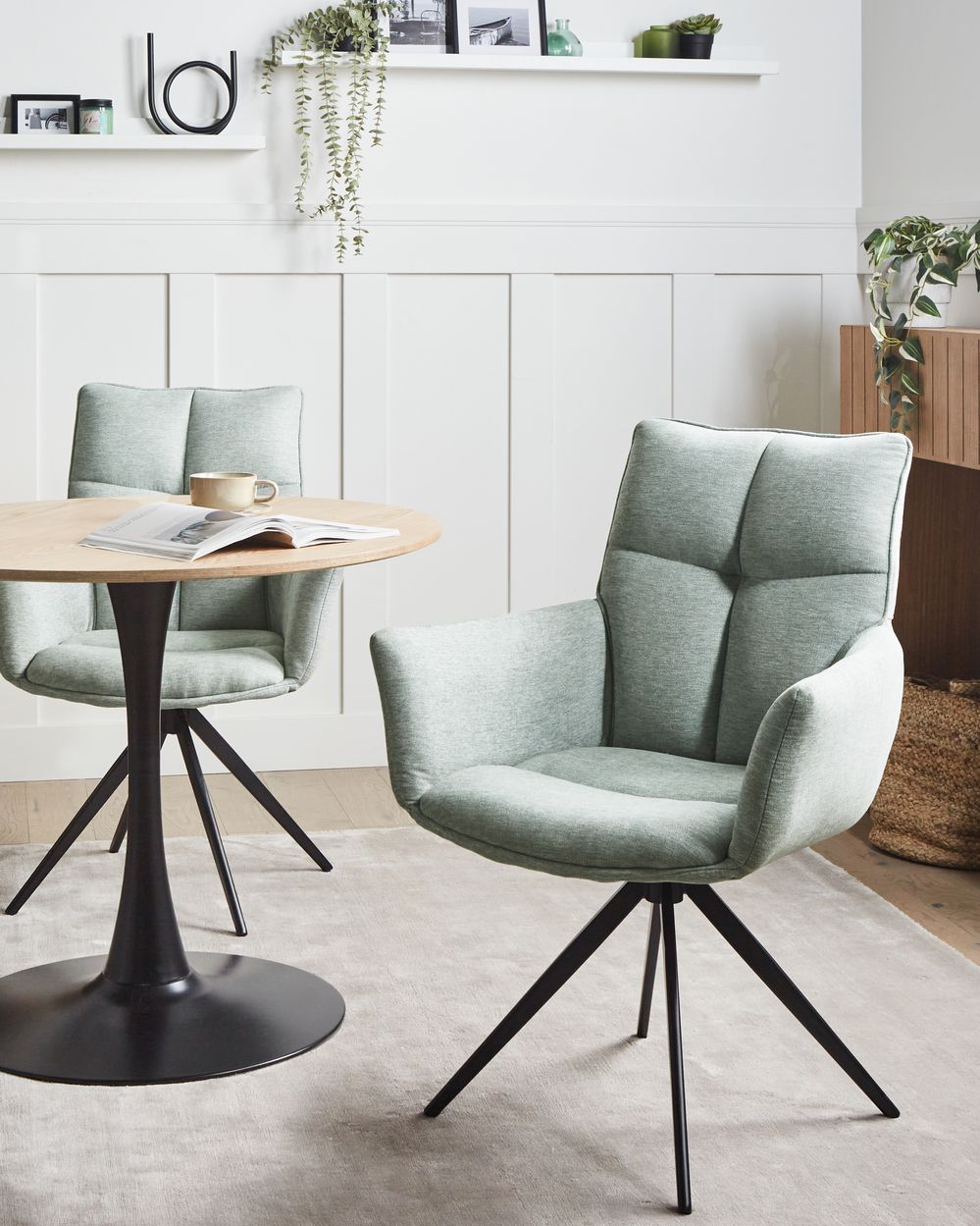 Dining Table SHERIDAN Natural Ash Wood 180 cm 100 cm | Beliani.at