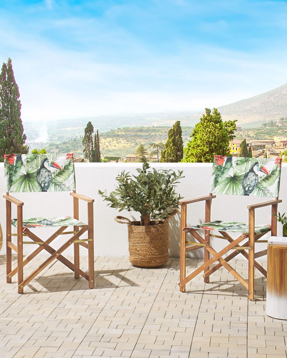 Set med 6 trädgårdsstolar BACOLI Mörkgrå | Beliani.se