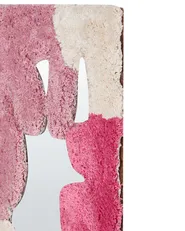 Wall Mirror CAGERI 41 cm 75 cm Cotton Pink | Beliani.co.uk