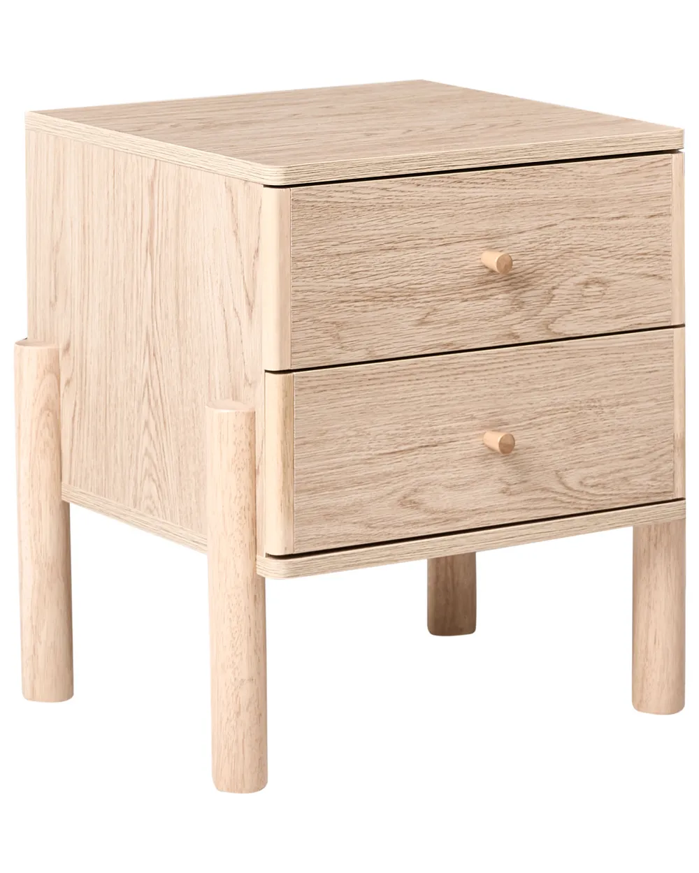 Bedside Table COLLINS Light Brown | Beliani.cz