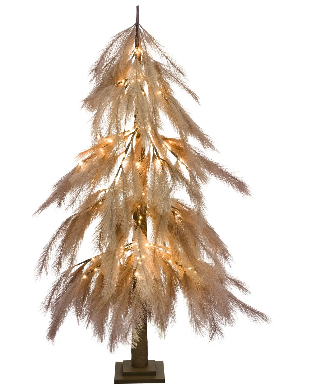 Outdoor Decoration LED BIFROST Christmas Tree 123 cm Beige | Beliani.de