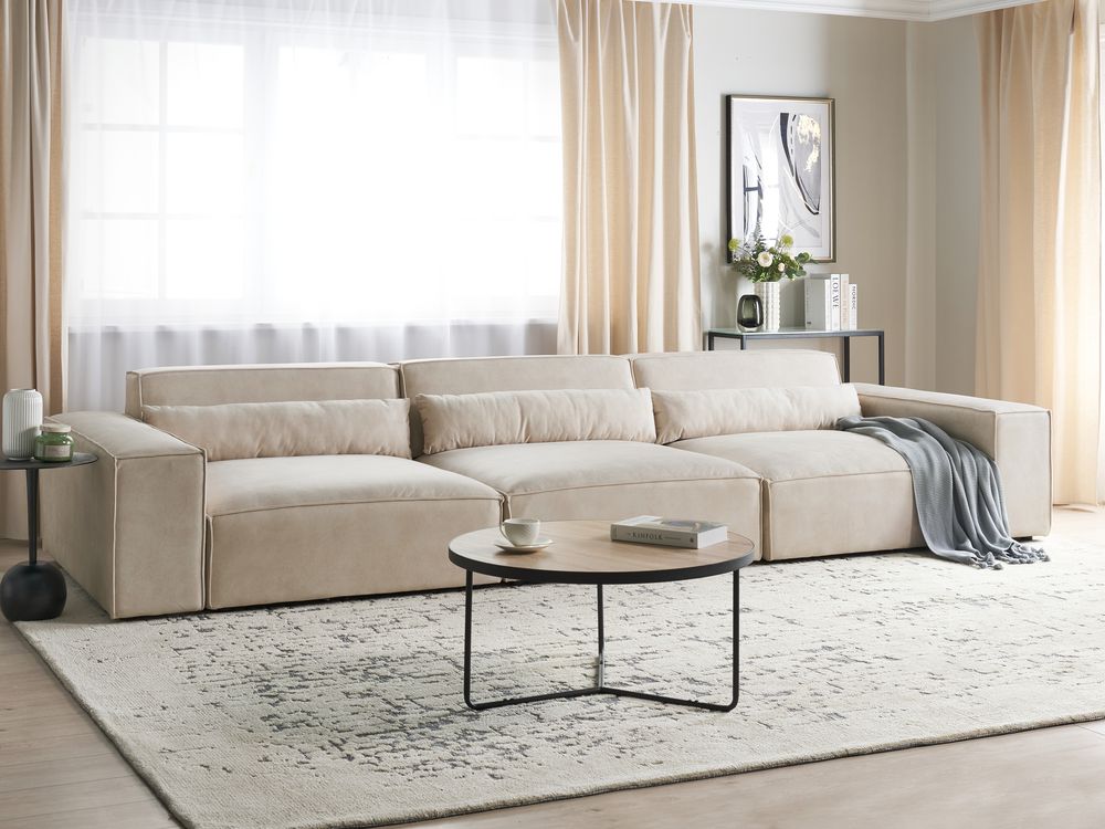 Sofa 3 Seater TROSA Boucle White | Beliani.co.uk