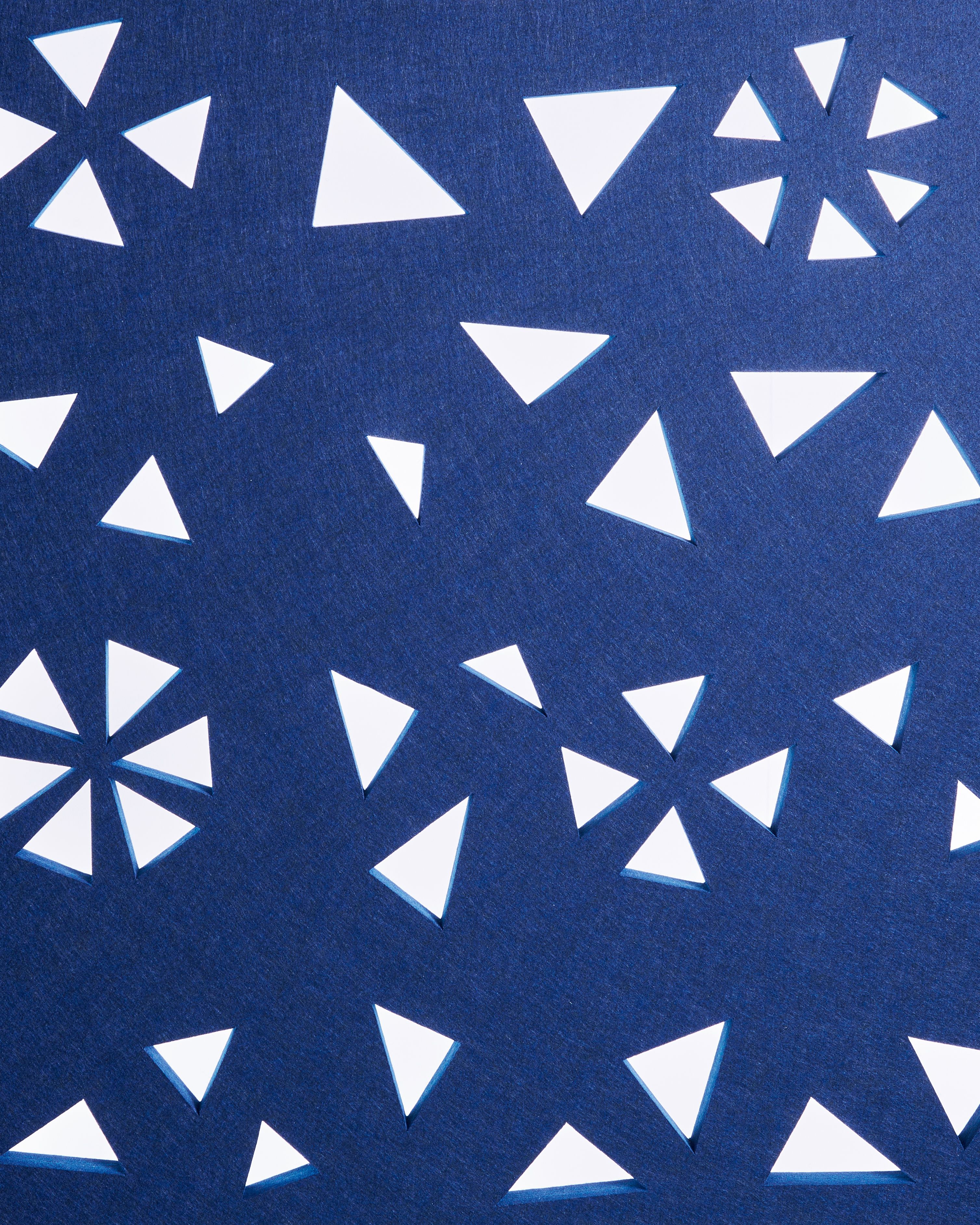 4 Panel Room Divider STARRY Navy Blue 240 cm 180 cm | Beliani.co.uk