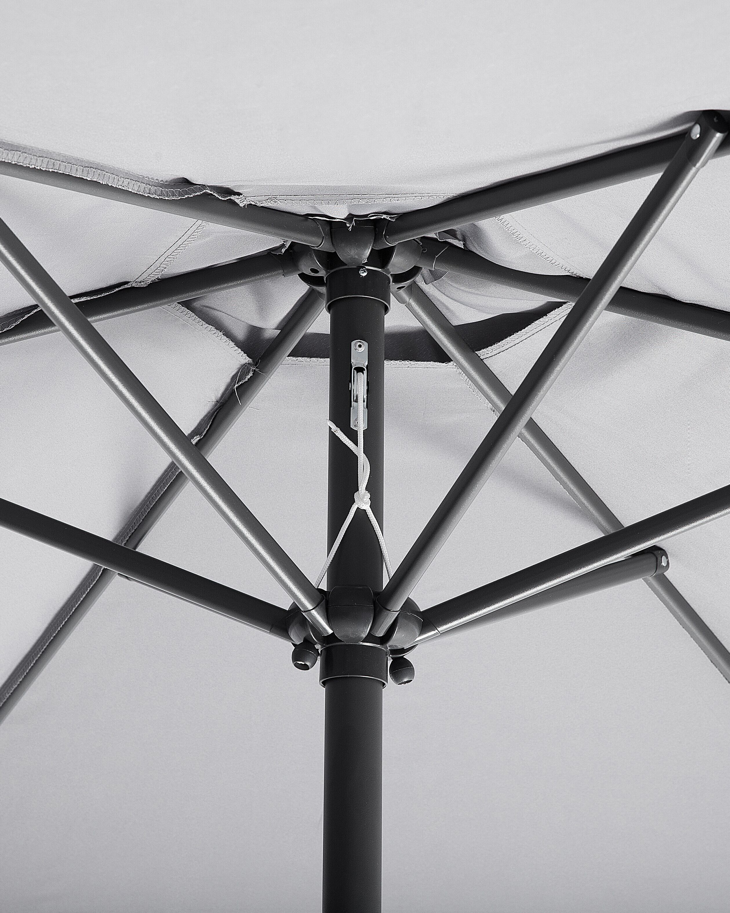 Garden Parasol ⌀ 2.7 m Light Grey VARESE | Beliani.co.uk