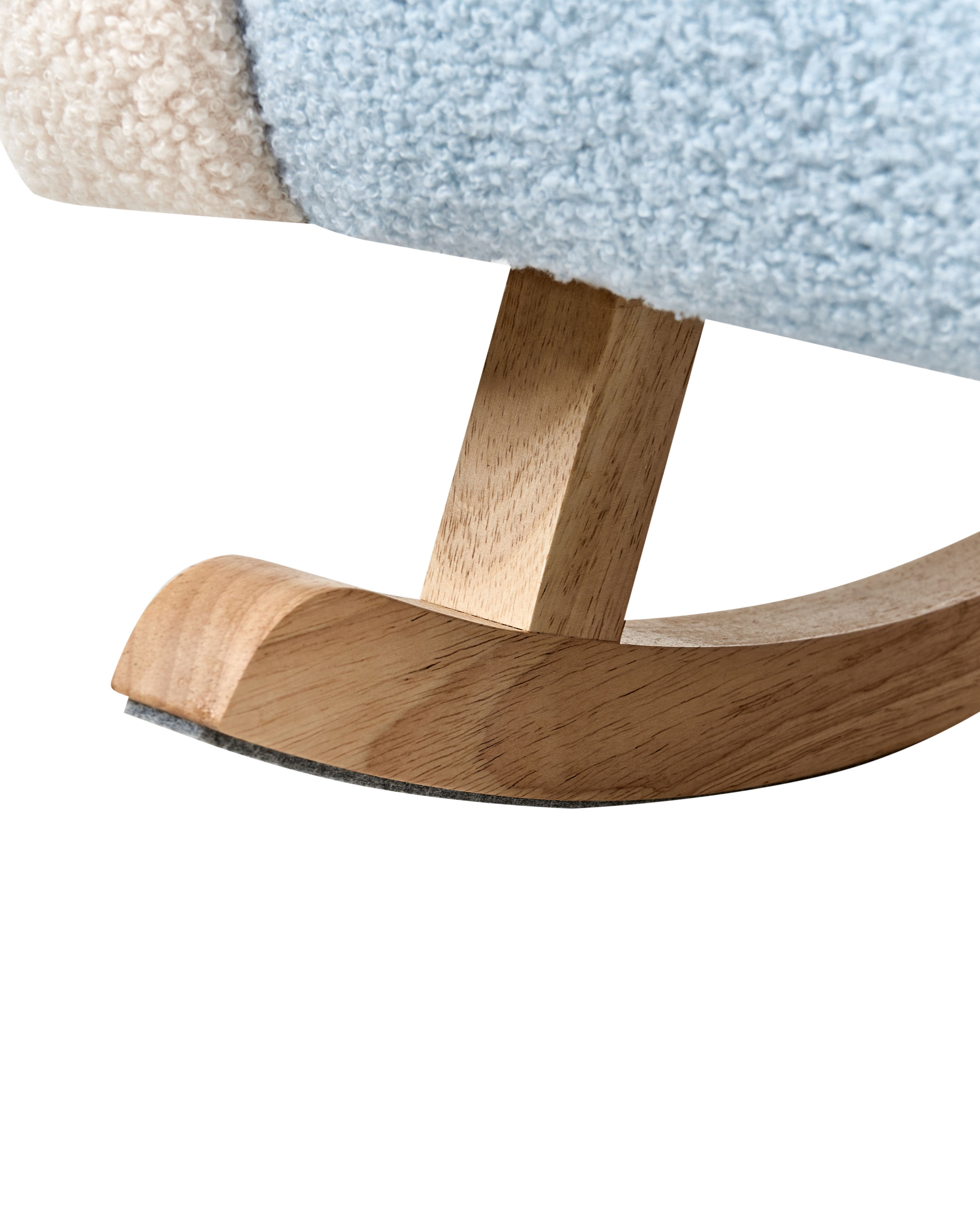 Kids Rocking Chair Cloud SKARE Boucle Light Blue | Beliani.co.uk