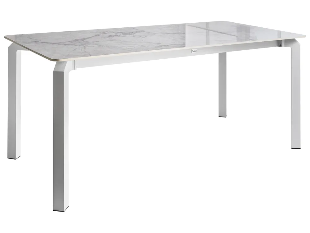 Table de salle à manger de jardin FELETTO 180 cm 90 cm Pierre Marbre ...