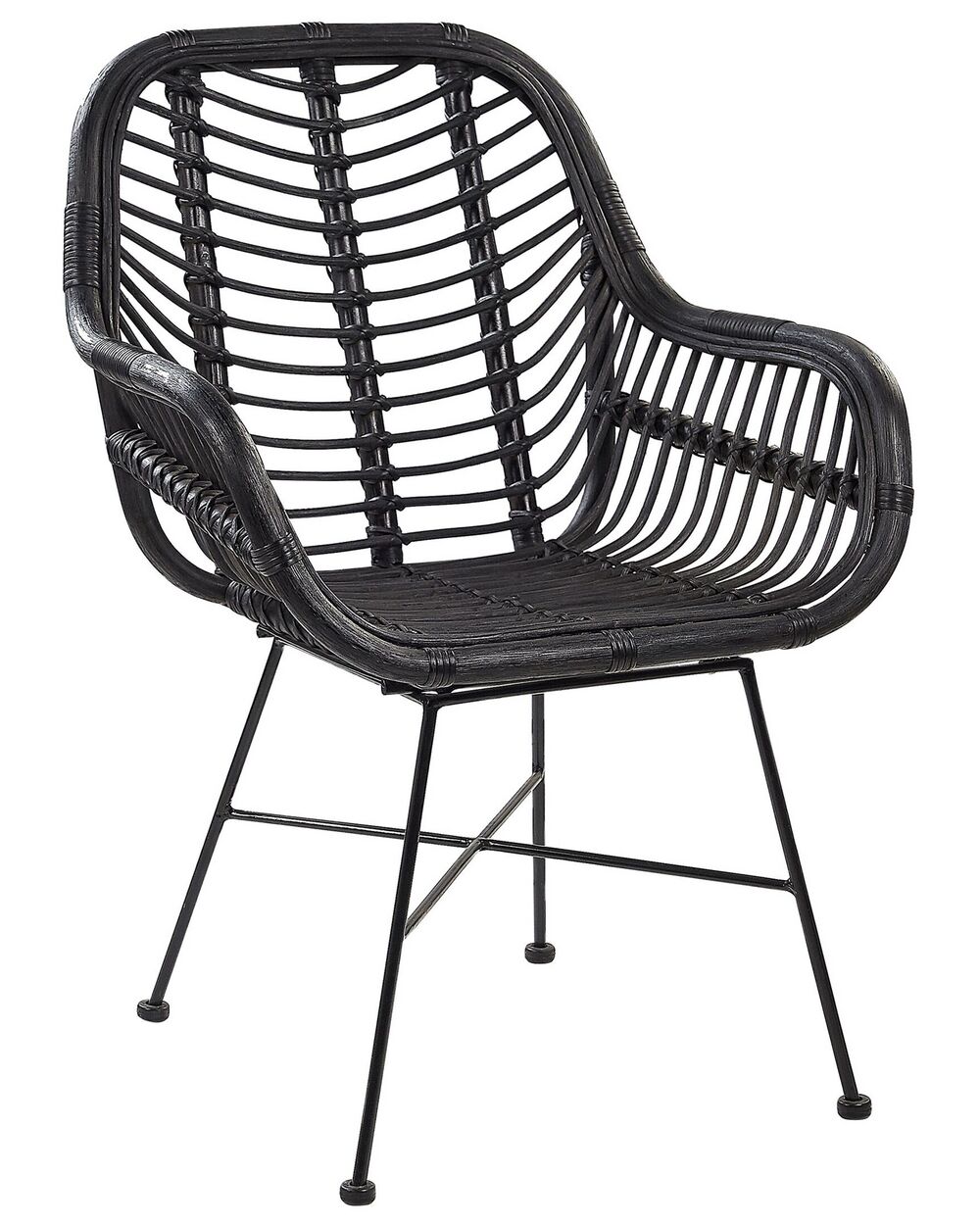 Dining Chair CANORA Rattan Black Beliani.cz