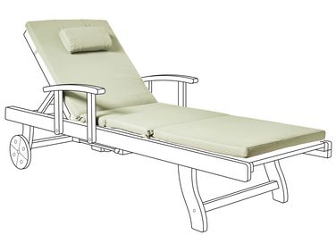 Hynde til liggestol TOSCANA/JAVA/AMANTEA PREMIUM 189 x 58 cm Grøn ...