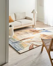 Vloerkleed SWABI Multicolor 160 x 230 cm Viscose | Beliani.nl