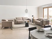 Ensemble de salon 6 places OMMEL Cuir PU Taupe | Beliani.fr