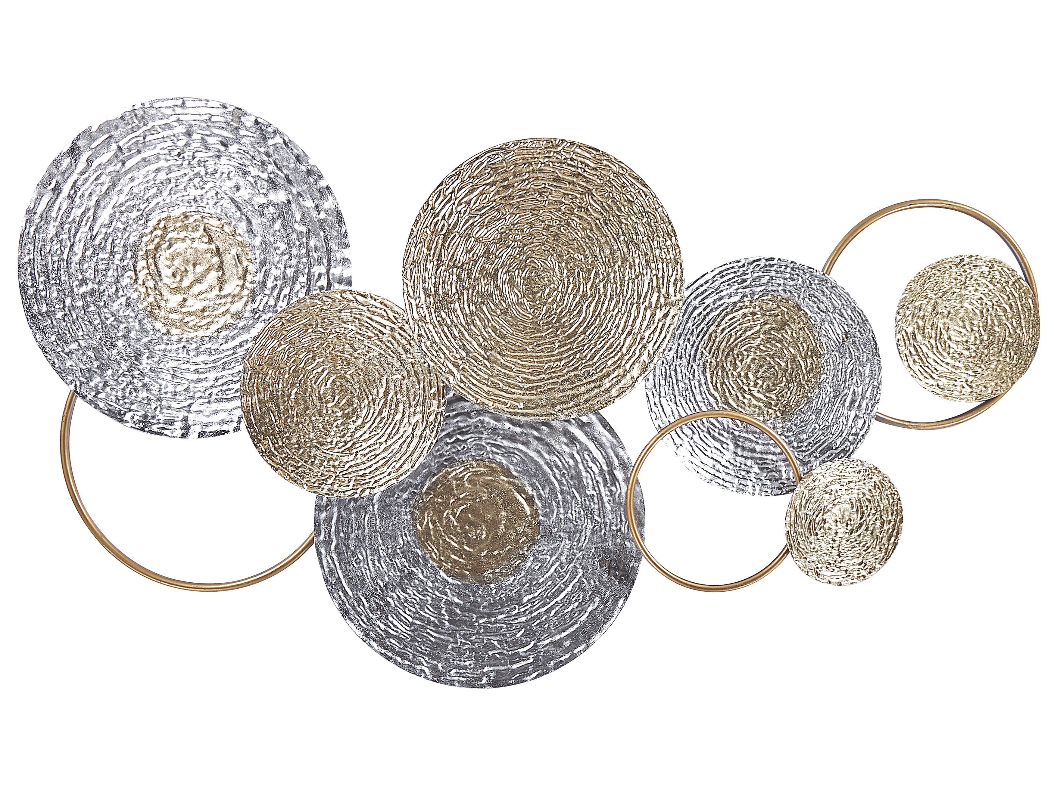 Wall Décor Gold and Silver VANADIUM | Beliani.co.uk