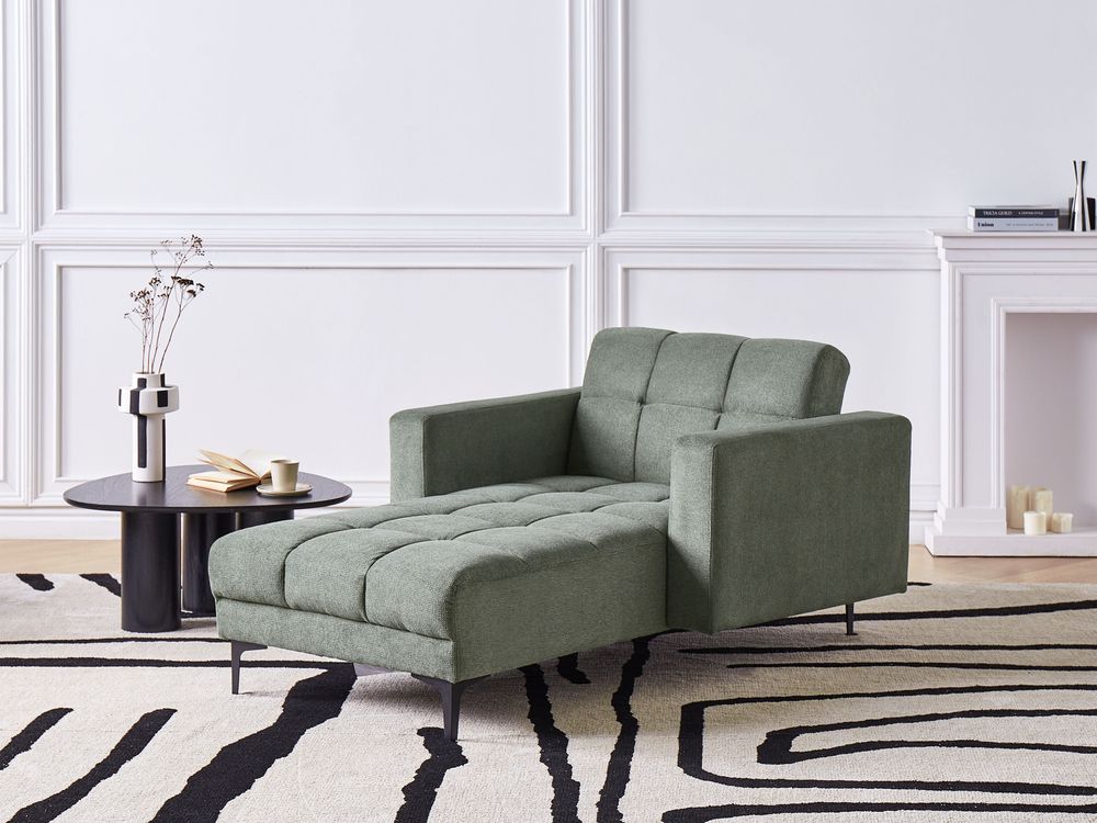 Canapé modulable en forme de U 5 places UNSTAD Tissu Marron | Beliani.fr