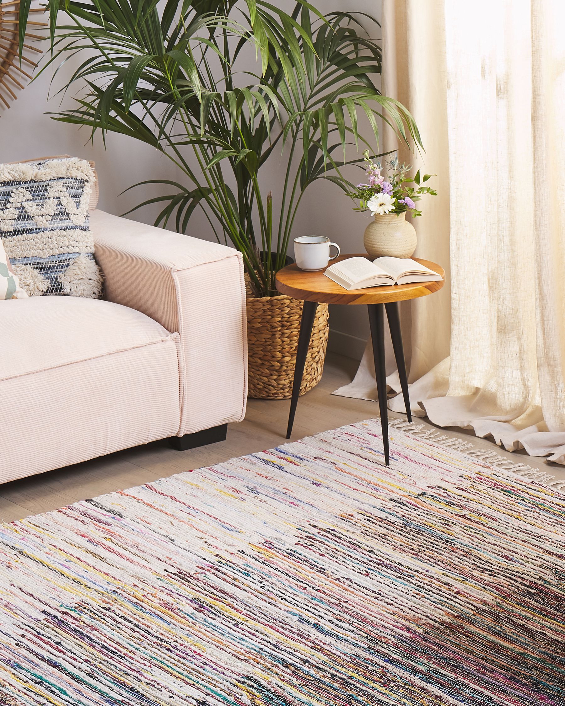 Teppich bunt 160 x 230 cm Kurzflor MERSIN | Beliani.de