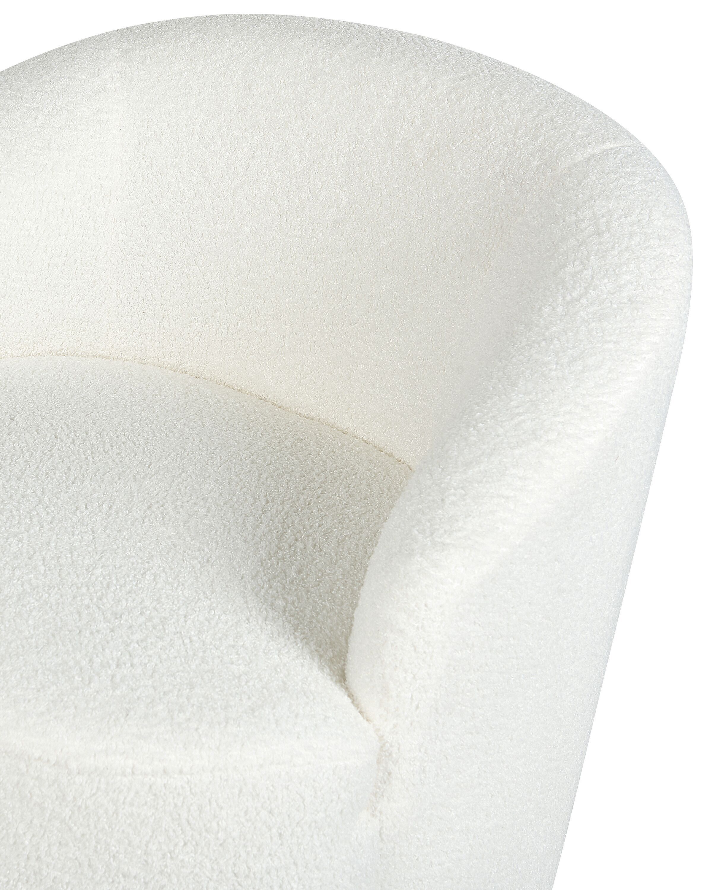 Boucle Fotel Kremowy DAVIK | Beliani.pl