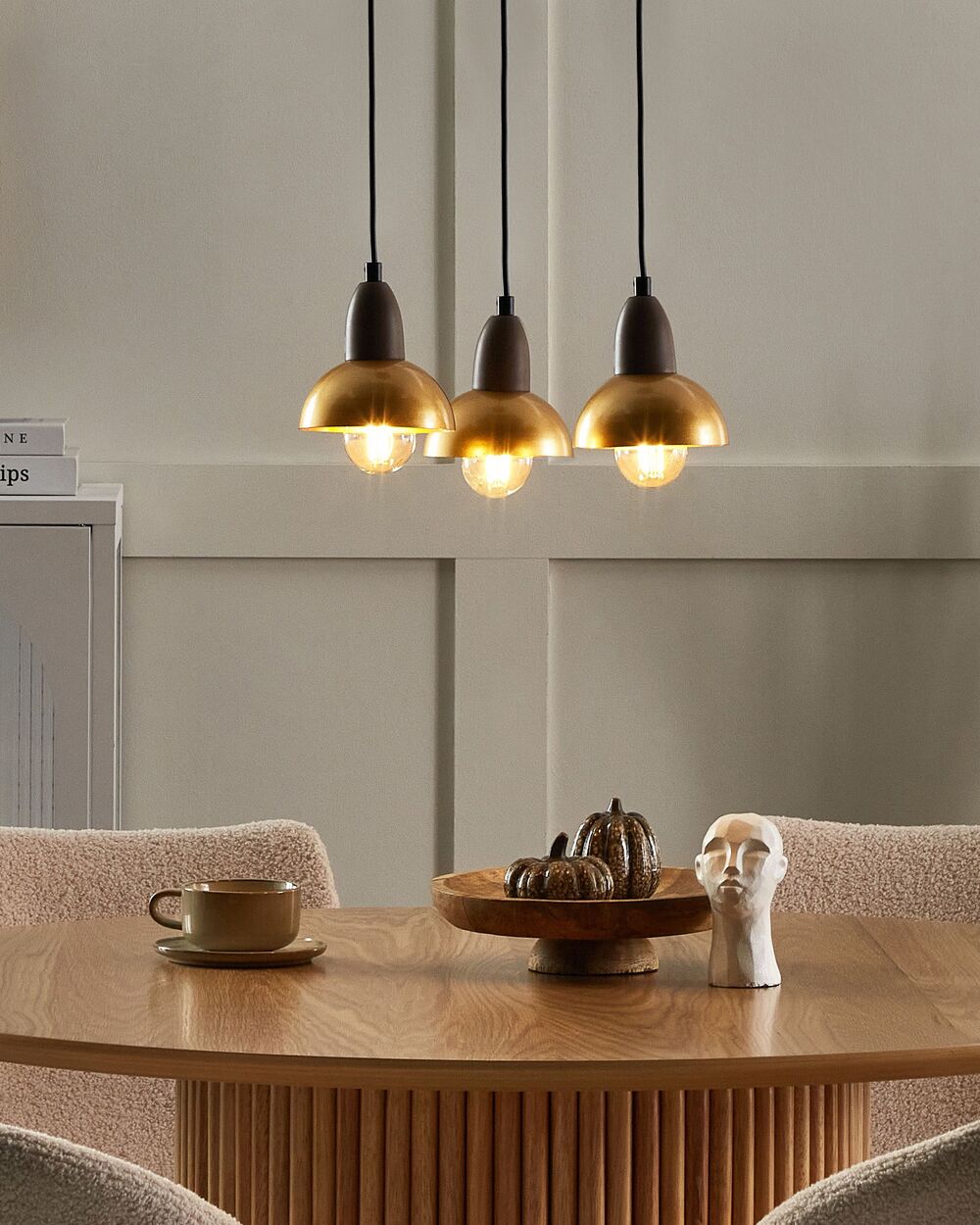 Pendant Lamp BIRRIE Metal Brass | Beliani.co.uk