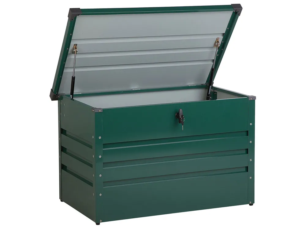 Storage Box CEBROSA 100 cm 62 cm Dark Green | Beliani.co.uk