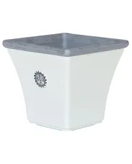 Plant Pot ELATEIA 32 cm White | Beliani.co.uk